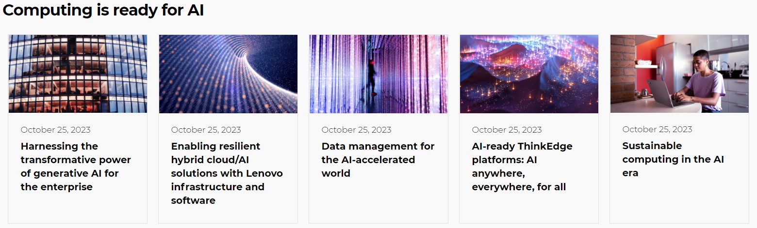 Join us at Lenovo TechWorld: Experience the Dawn of the AI-Era